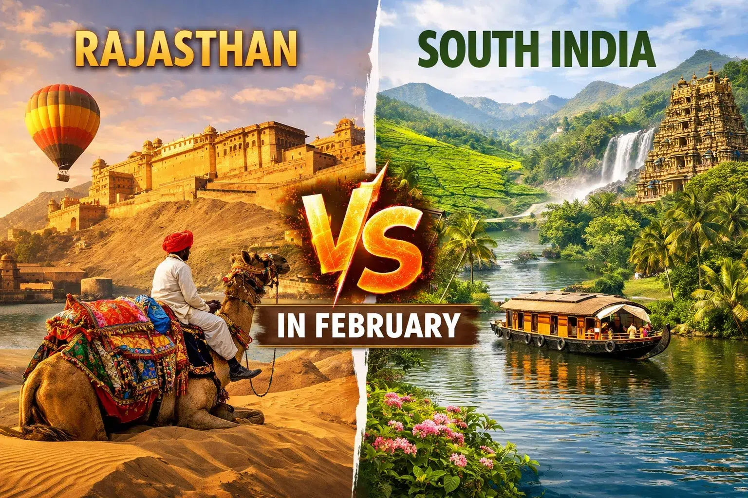 Rajasthan vs South India in February: Weather & Travel Comfort - Ease ...